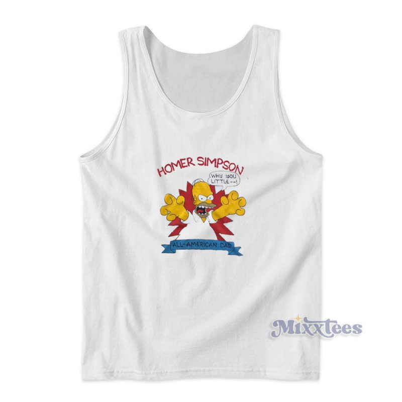 Homer Simpson Why You Little Tank Top - Mixxtees.com