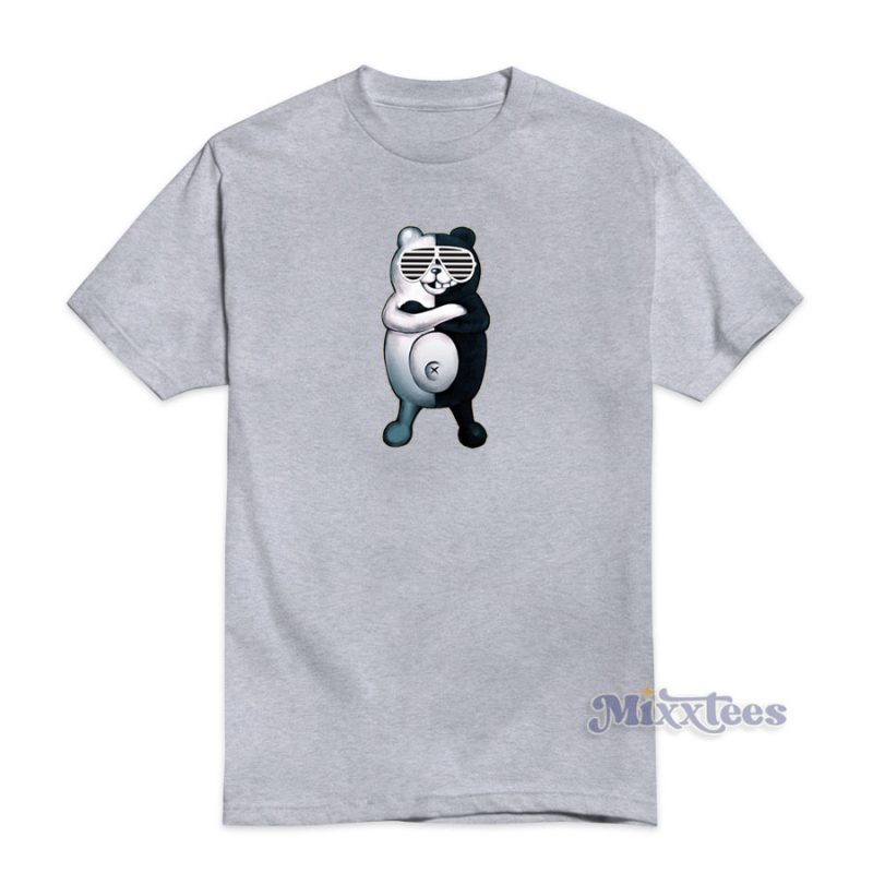 Monokuma Wear Glasses Danganronpa T-Shirt - Mixxtees.com