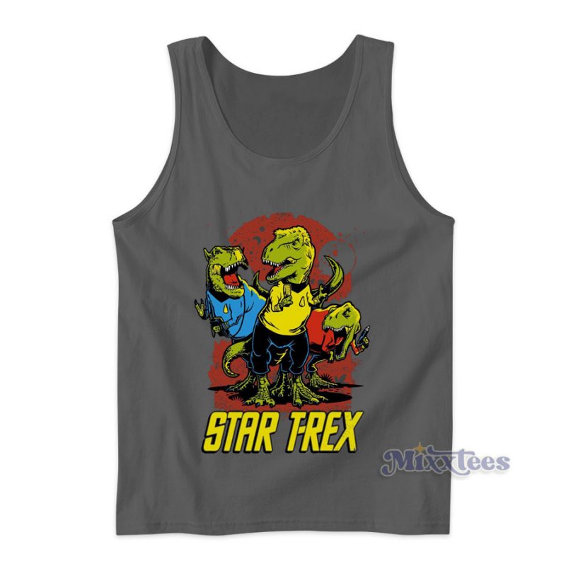 Star T-Rex Dinosaur Tank Top Cheap Custom - Mixxtees.com