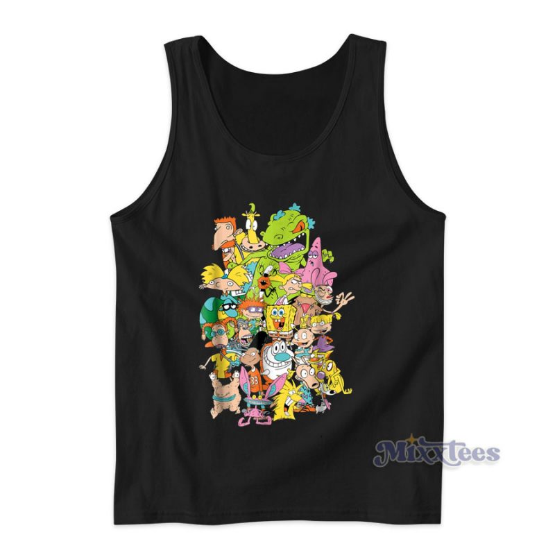 Nickelodeon Cartoons Tank Top Cheap Custom - Mixxtees.com