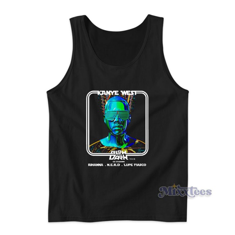 Kanye West Glow In The Dark Tour Tank Top for Unisex - Mixxtees.com