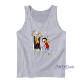 Rick And Morty One Piece Rayleigh and Luffy Tank Top - Mixxtees.com