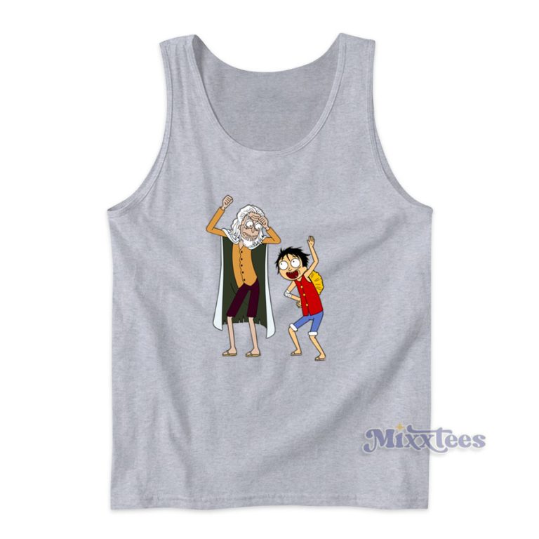 Rick And Morty One Piece Rayleigh and Luffy Tank Top - Mixxtees.com
