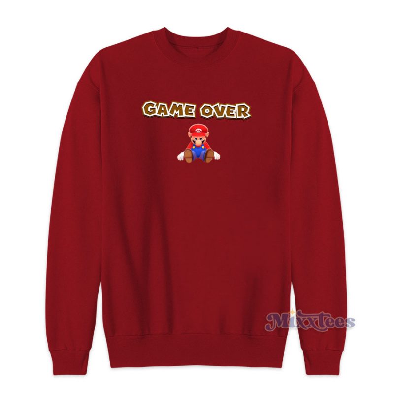 Super Mario Game Over Sweatshirt for Unisex - Mixxtees.com