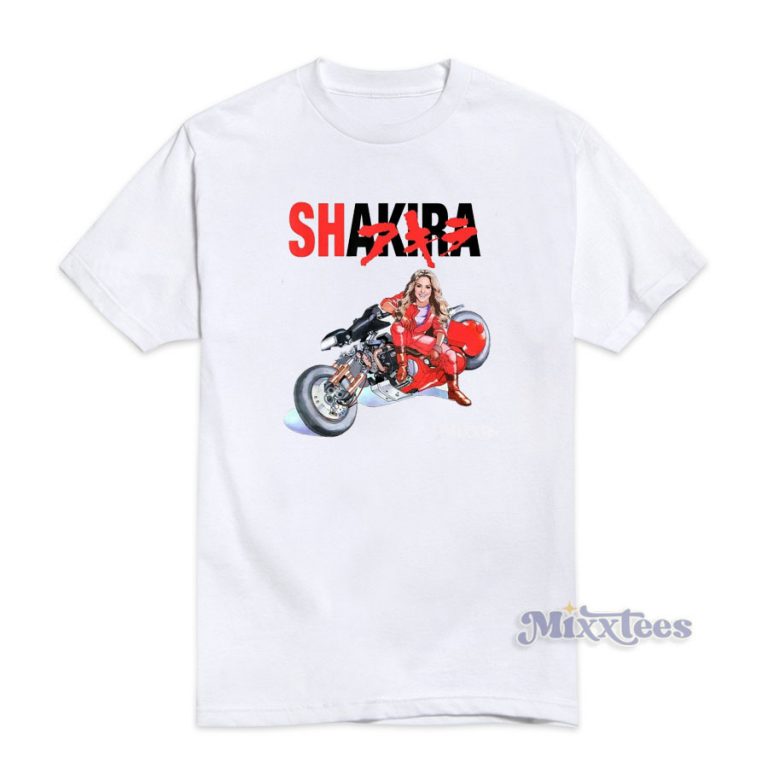 Shakira Akira Shotaro Kaneda Motorcycle T-Shirt - Mixxtees.com