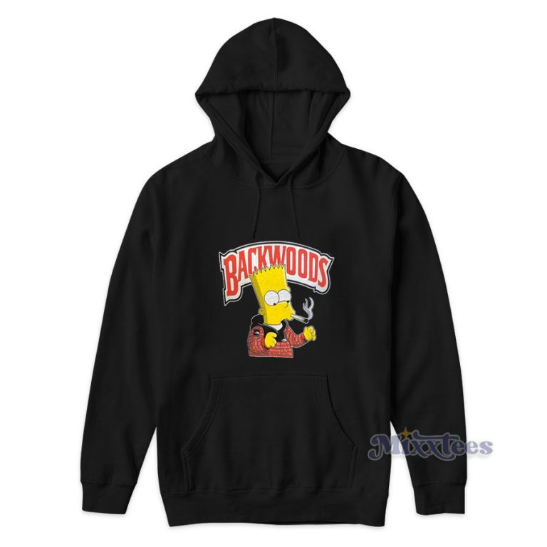 Backwoods Bart Simpson Smoking Hoodie for Unisex - Mixxtees.com