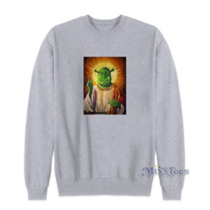 Shrek Jesus Meme Sweatshirt For Unisex - Mixxtees.com