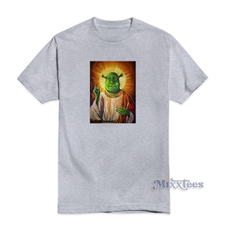 Shrek Jesus Meme T-Shirt For Unisex - Mixxtees.com