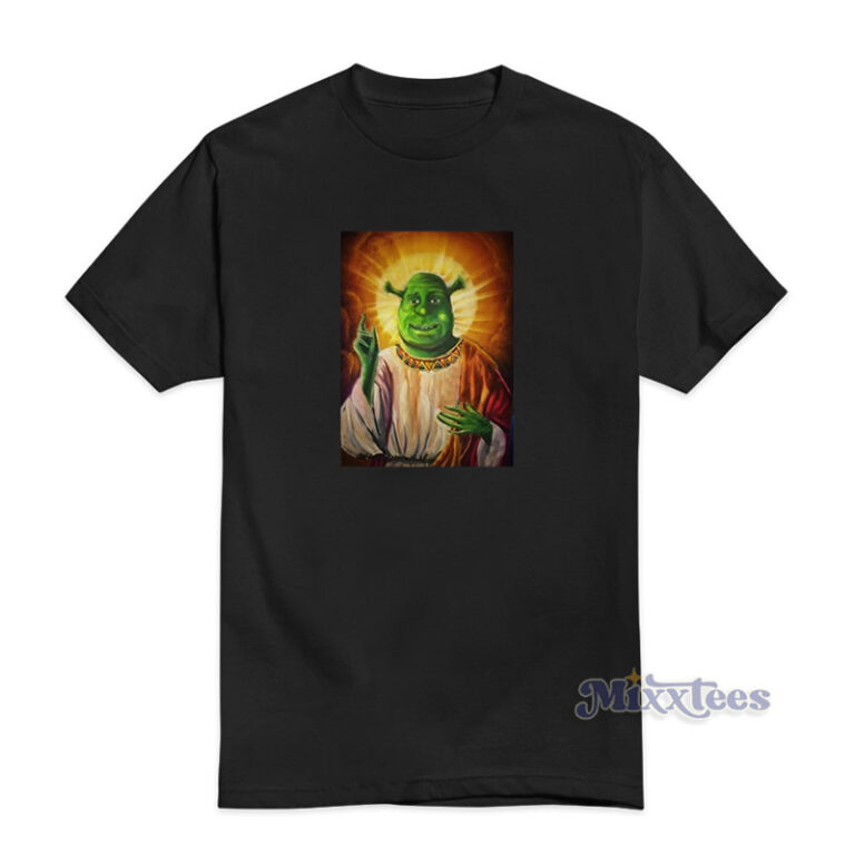 Shrek Jesus Meme T-Shirt For Unisex - Mixxtees.com